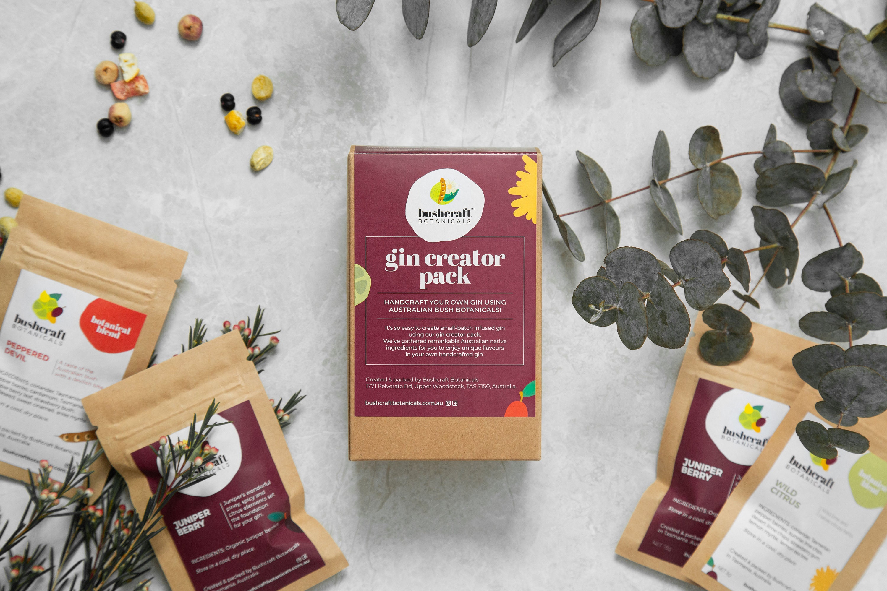 Gin Creator Pack - a Mini Gin Making Kit Featuring Australian Native ...