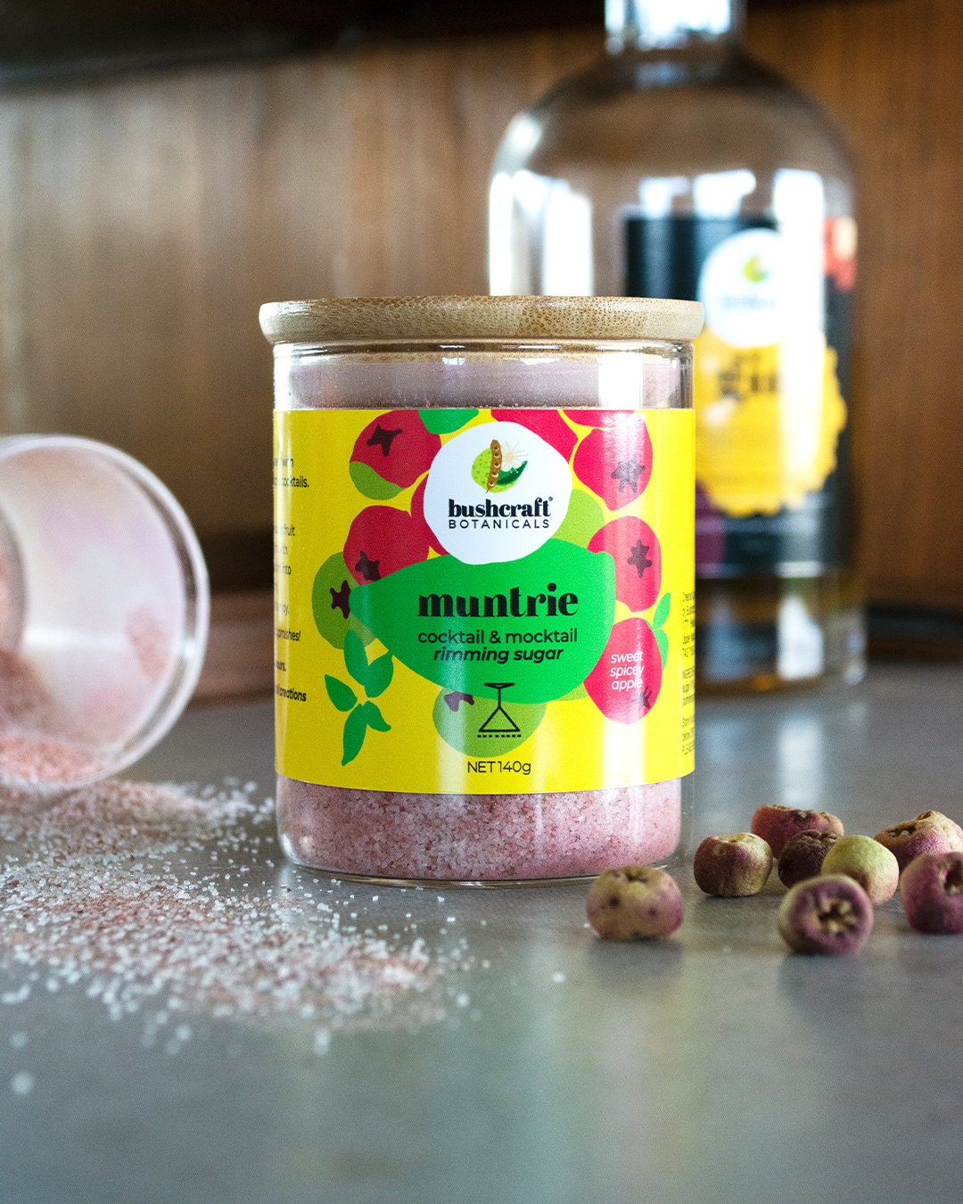 Native Muntrie emu Apple Rimming Sugar for Cocktails & Mocktails Bush ...