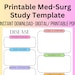 Med Surg Template, Concept Map, Pathophysiology Template, Disease ...