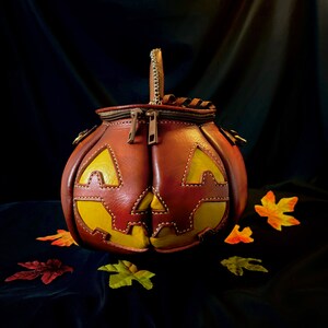 Personal Use Pattern** Conflicted Leather Pumpkin Bag Pattern - Etsy