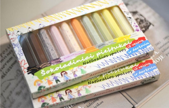 PENCILS Chocolate COLOURED 95g/3.35oz Natural Colors - Etsy
