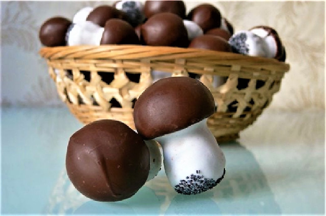 MUSHROOMS Gingerbread Sweet Cookies, 3d Mushroom Chocolate Cookies ...