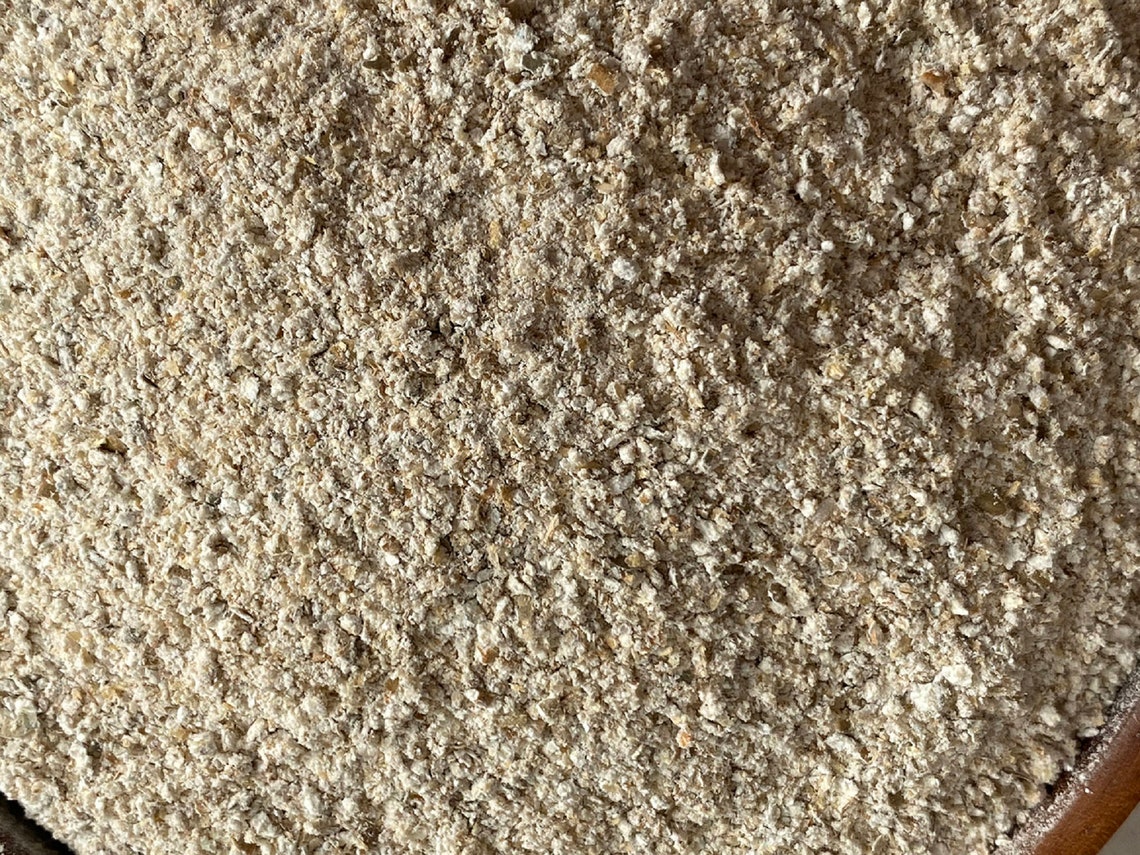 RYE Flour Whole Grain, 61.72oz/1.7kg, Coarse Ground Type, Brad Baking ...
