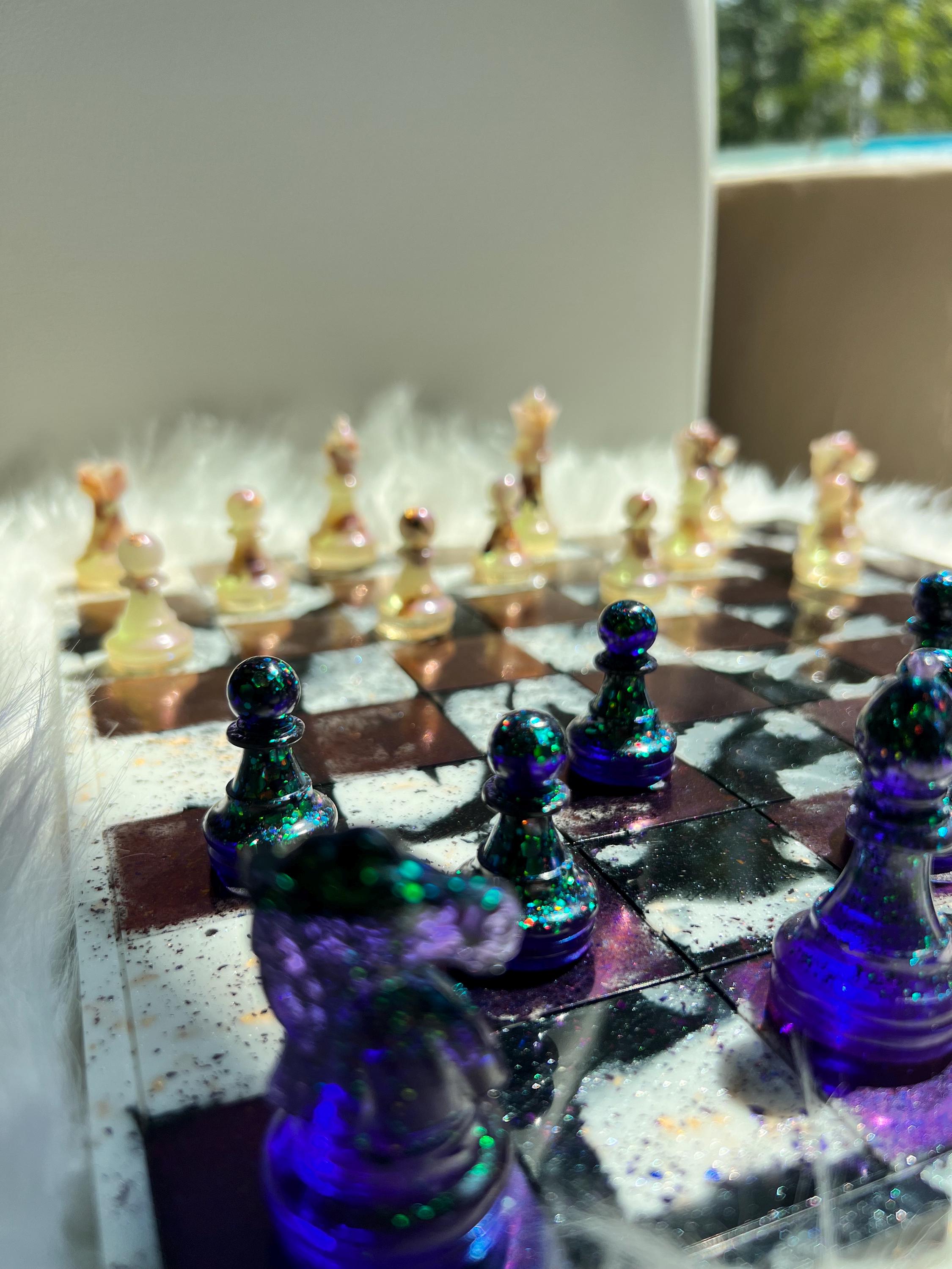 Resin Chess Set - Etsy