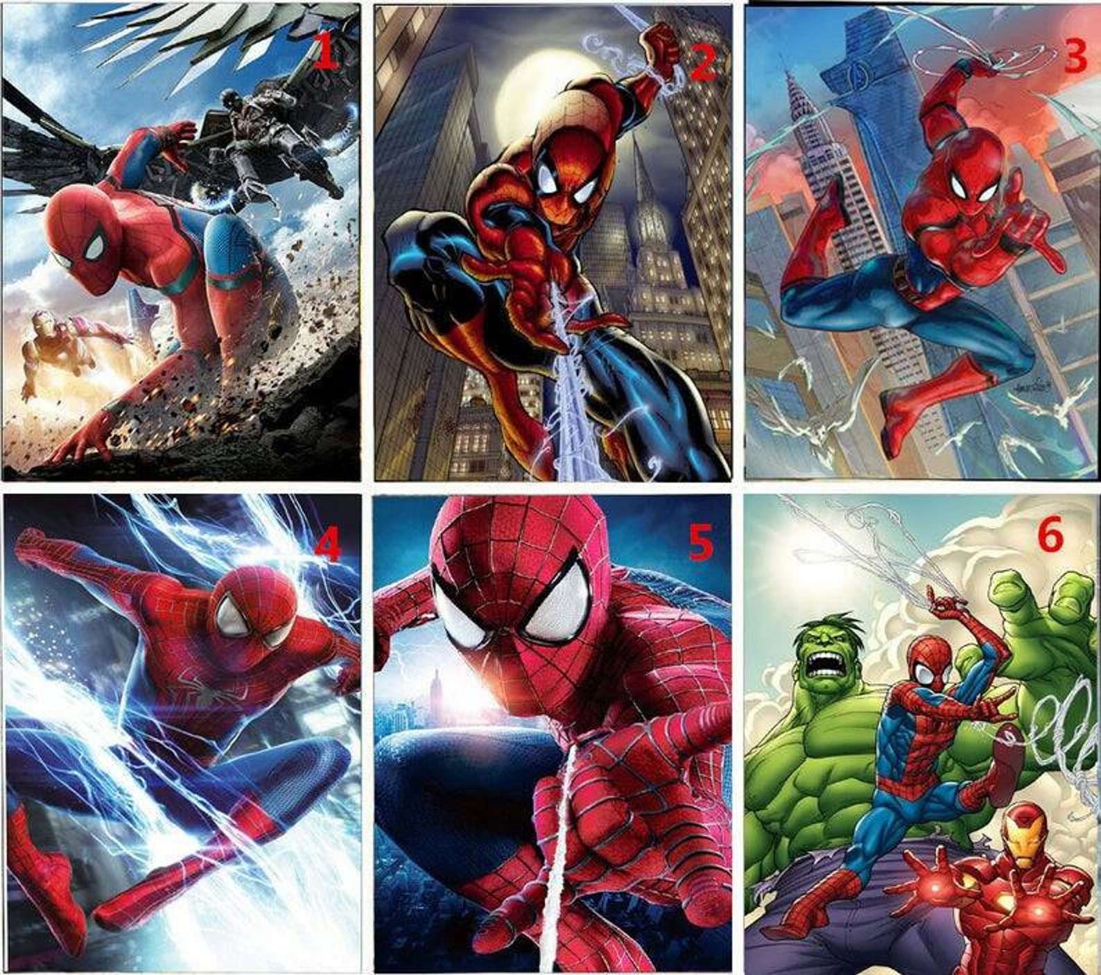 Diy Diamond Painting Cartoon Spiderman Diamond Mosaic | Etsy