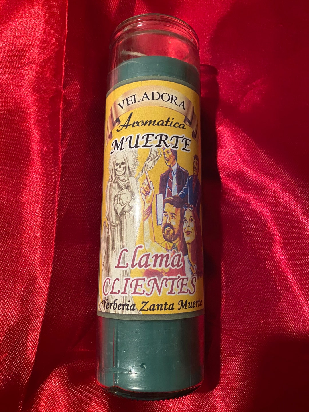 Veladora Santa Muerte Llama Clientes Preparada Y Curada - Etsy Australia