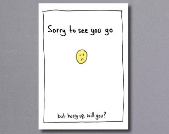 Sorry to See You Go | Etsy Australia