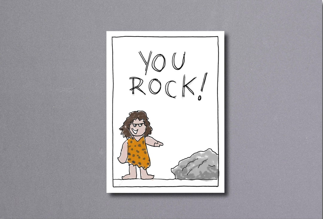 You Rock – Greetings Card - Etsy
