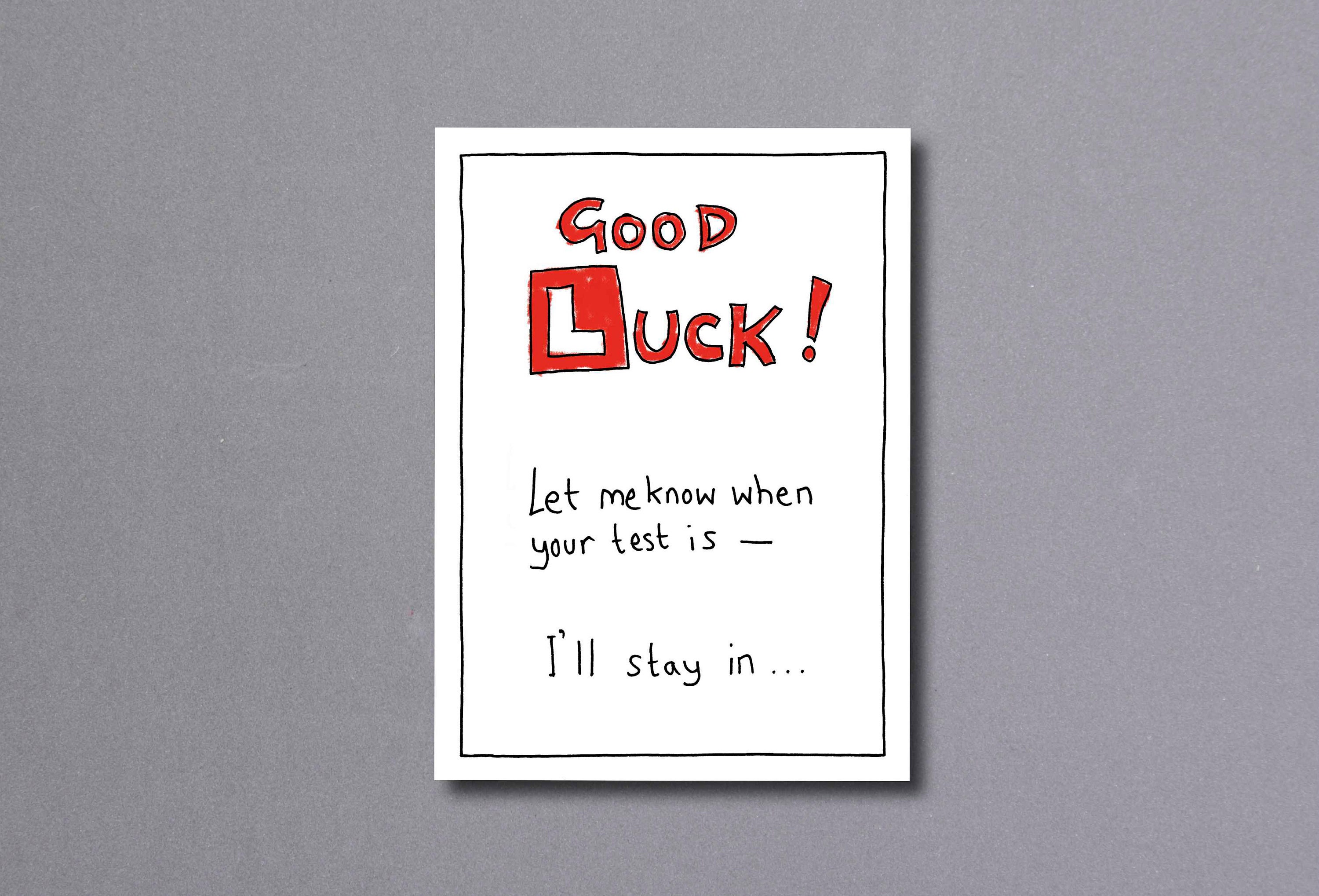 Good Luck On Your Test Funny