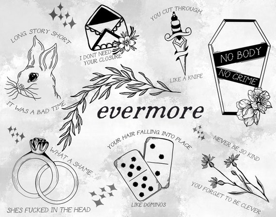 Taylor Swift 'evermore' Flash Sheet Print | Etsy