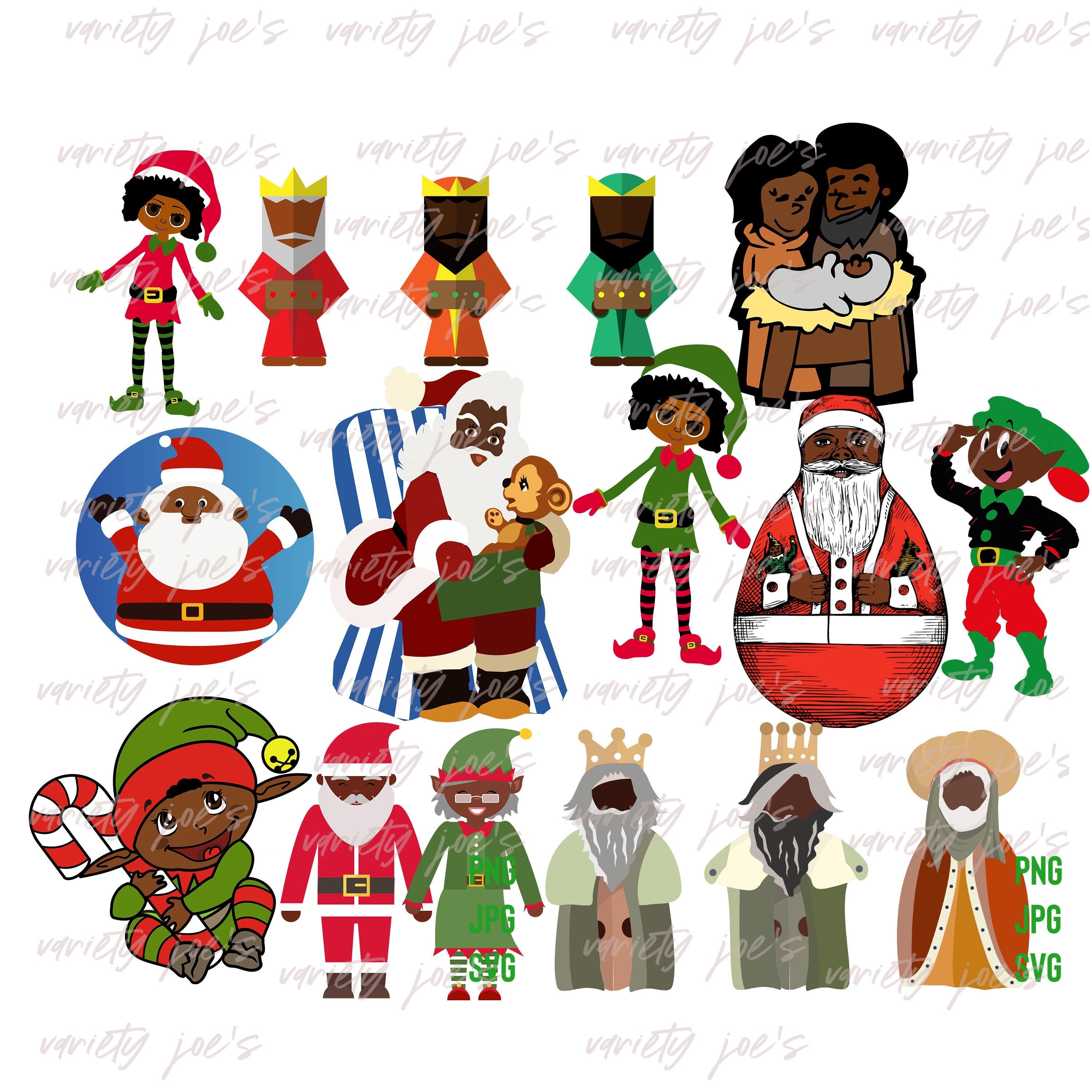 African American Christmas Clip Art