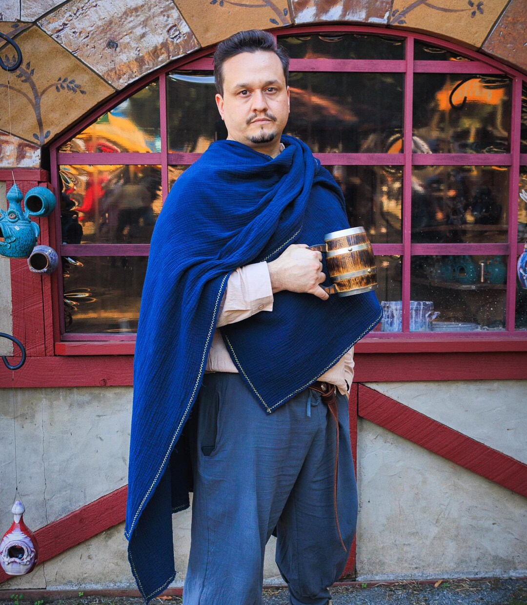 Wanderers Adventure Medieval Cloak - NAVY - Etsy