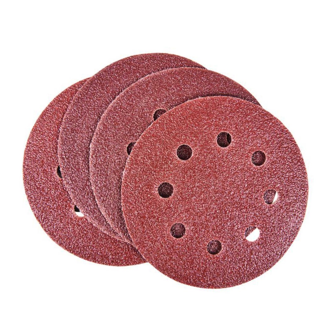 10 Piece Circular Sanding Sheet Set P60 Grit Diameter 115mm Compatible ...