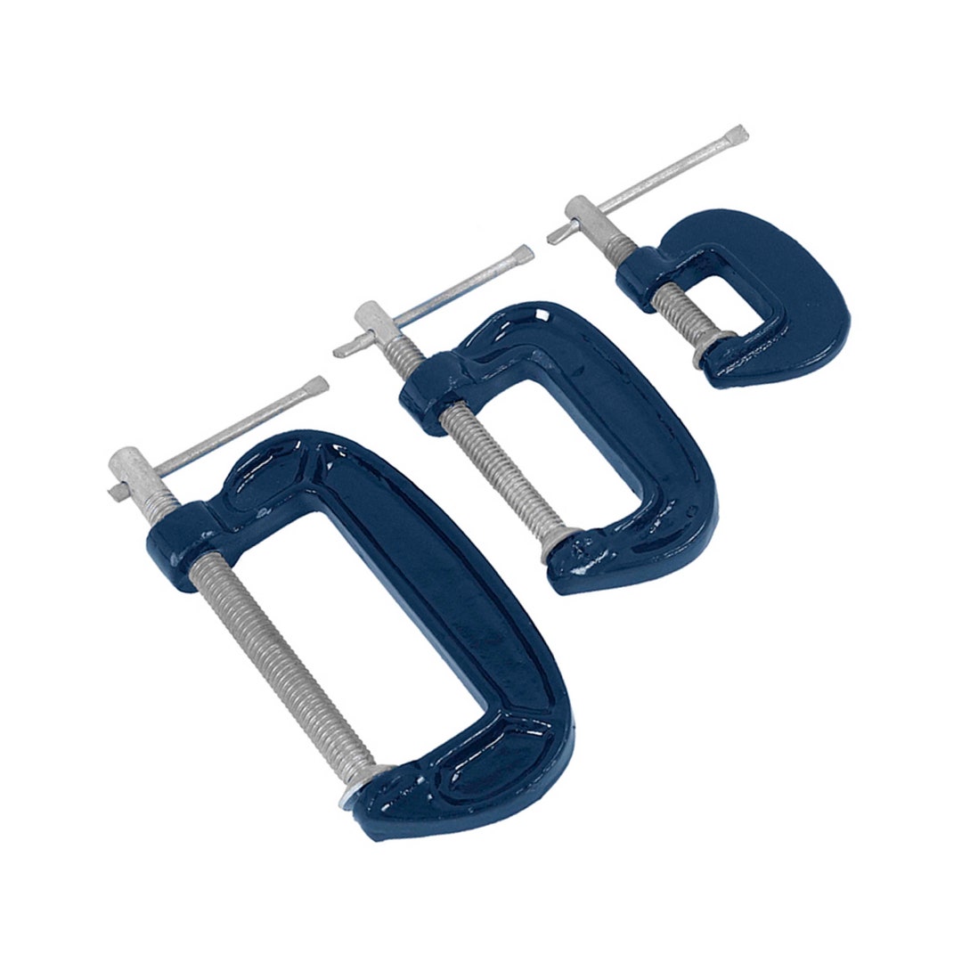 3 Piece Mini G Clamp Set 1 2 and 3 Inch G Clamps Vices Vises Carpenter ...