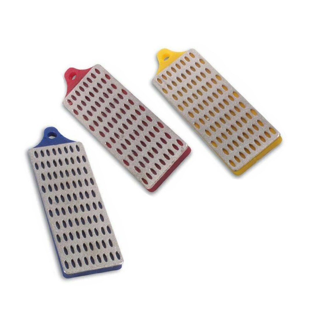 3 Piece 25mm X 75mm Fine Medium and Coarse Diamond Grinding Whetstone ...