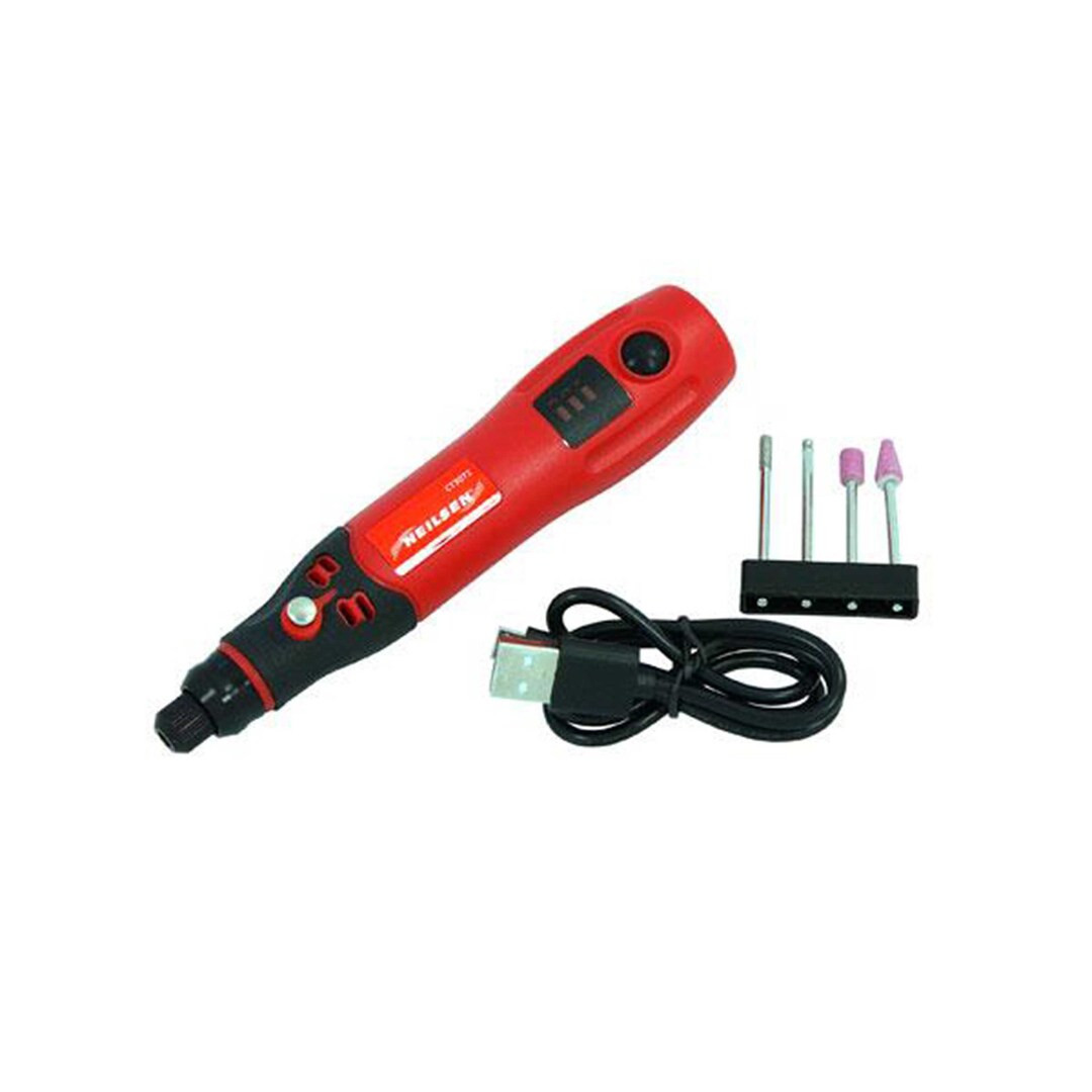 3.6v Li-ion Cordless Electric Engraver Usb Charger + Grinding Wheels ...