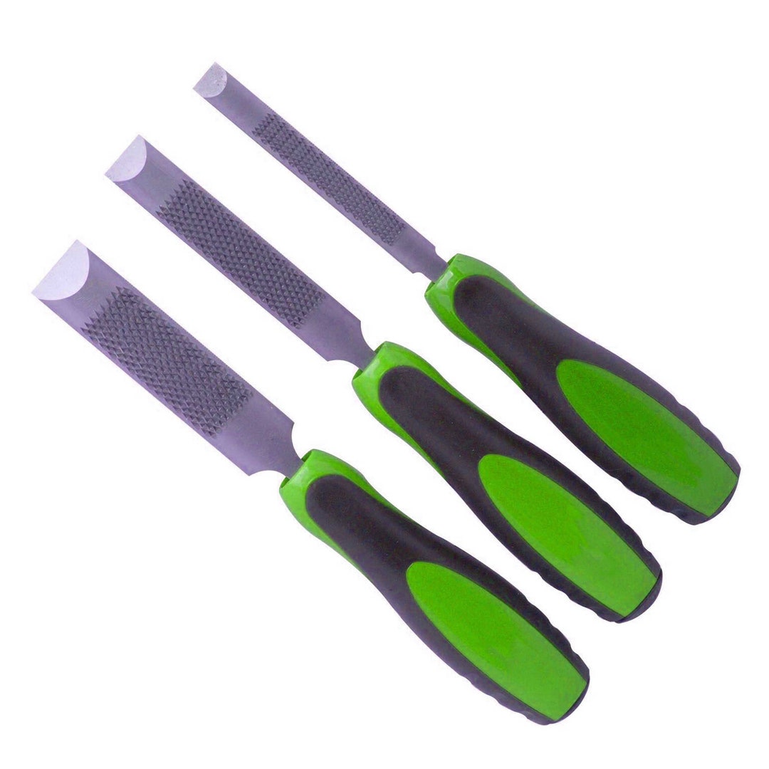 3 Piece Heavy Duty Hand Woodchuck Wood Chuck Double Sided Rasp File ...
