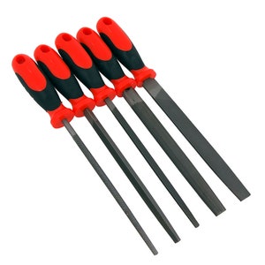 5 Piece 8 Inch 200mm Steel File and Wood Rasps Square Half-round ...