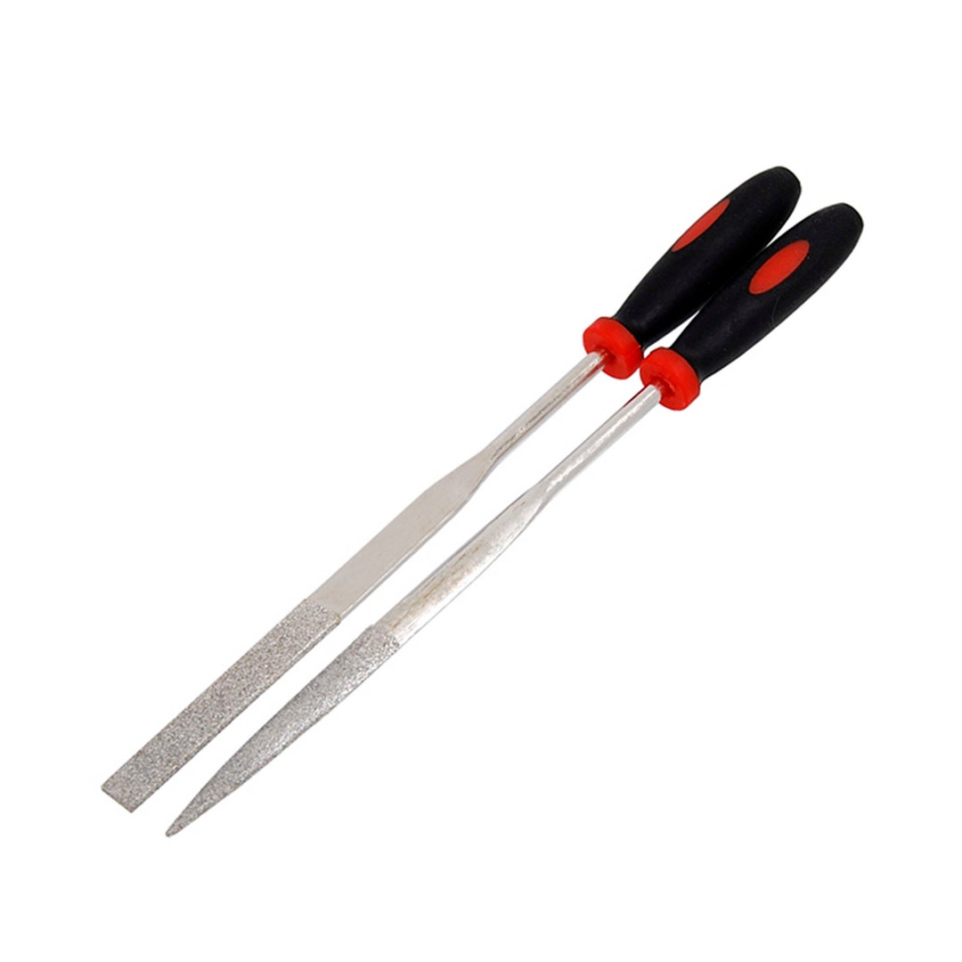 2 Piece Diamond File Set With Half Round Taper & Flat Profiles 175mm ...