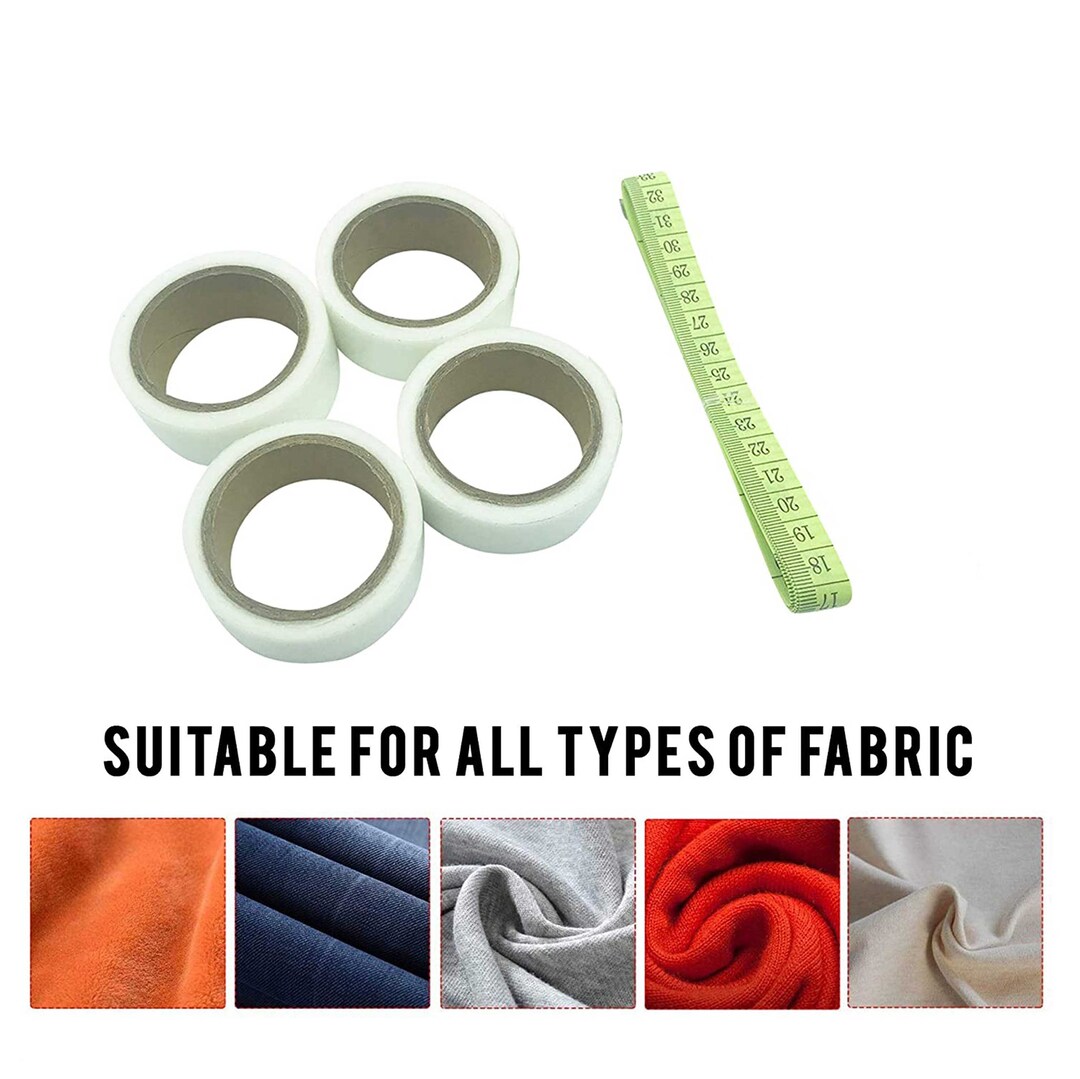 4 Piece Craft Sewing Hemming Tapes 4 X 5m Rolls Iron on Hem PLUS 1.5m ...