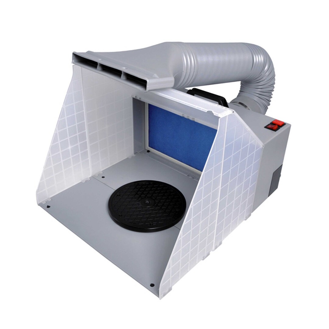 Foldable Portable Airbrushing Spray Booth & Extractor Full Transparent ...