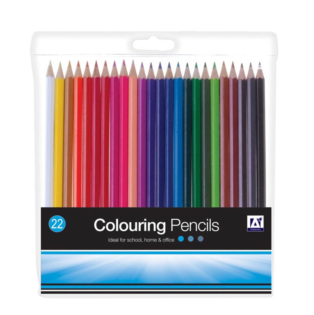 Pack of 22 of Assorted Colouring Pencils Pencil Set for Children Kids ...