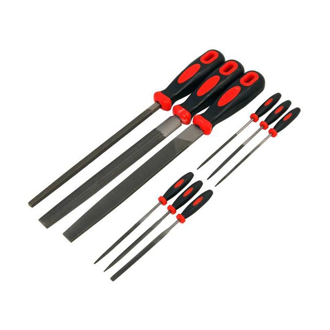 9 Piece Steel File Set File Planers Half Round Round Flat Steel Files ...