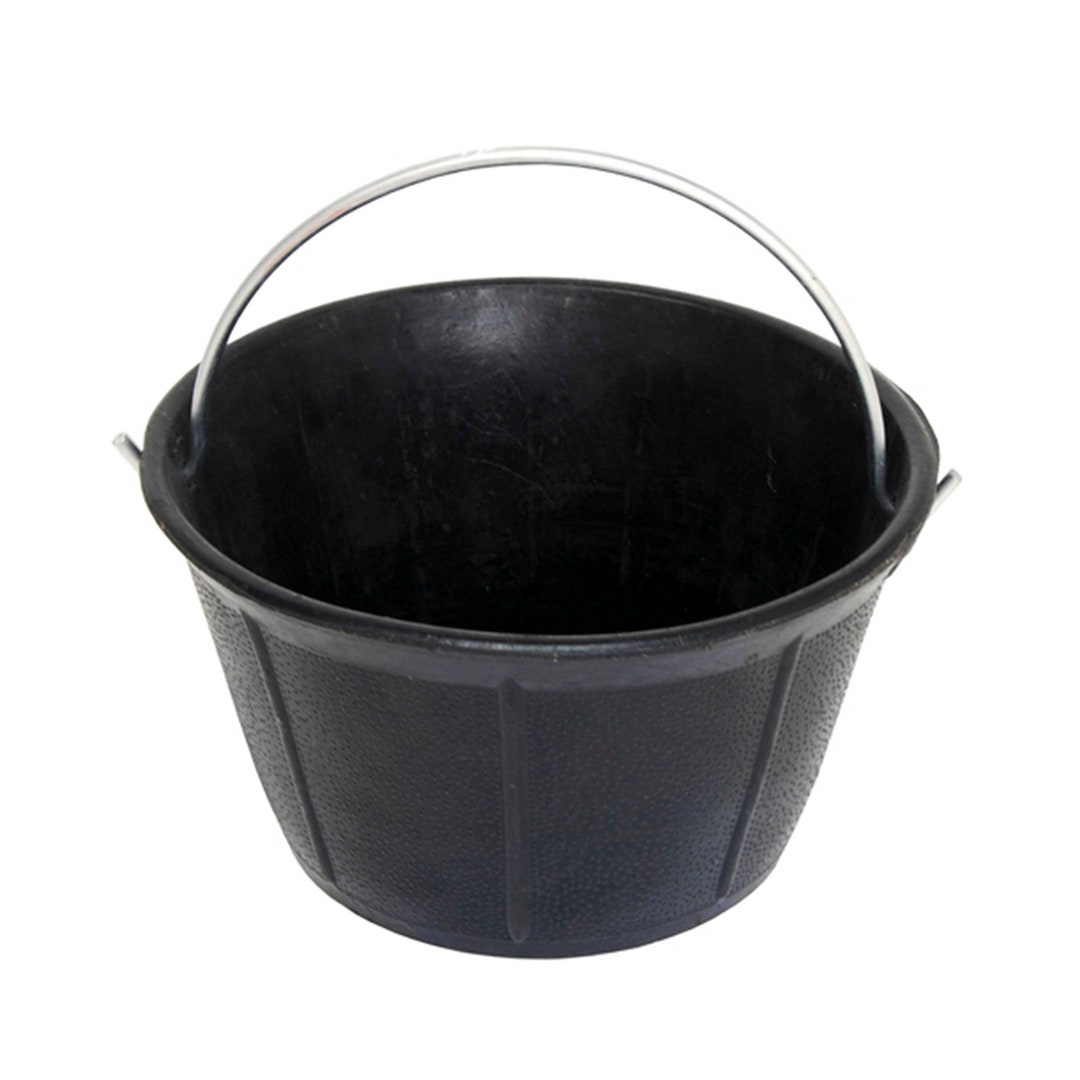 10litre 2.25 Gallon Hand Made Rubber Builders Bucket Farmers Animal ...