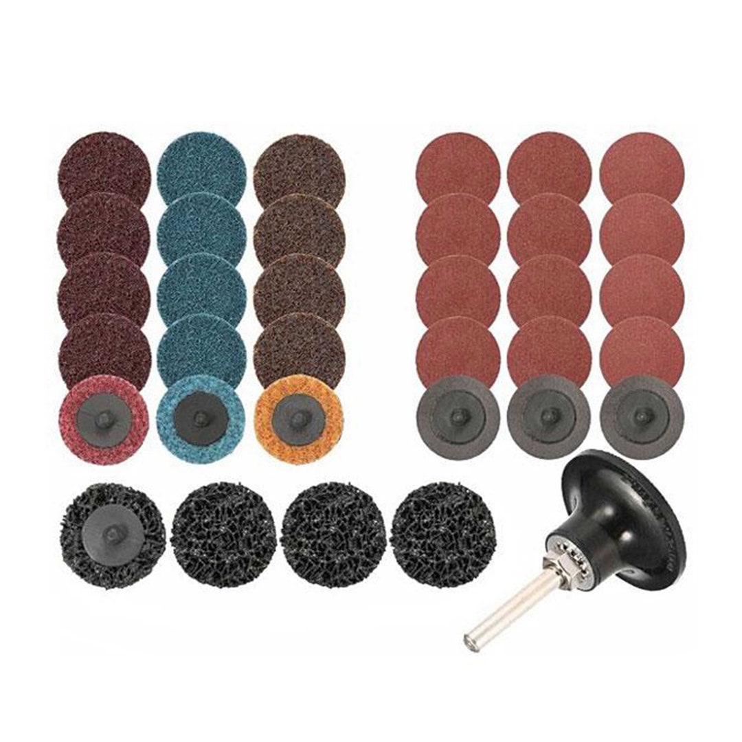 35 Pce Sanding Disc Set Fine Medium Coarse Silicon Carbide Discs 60 80 ...
