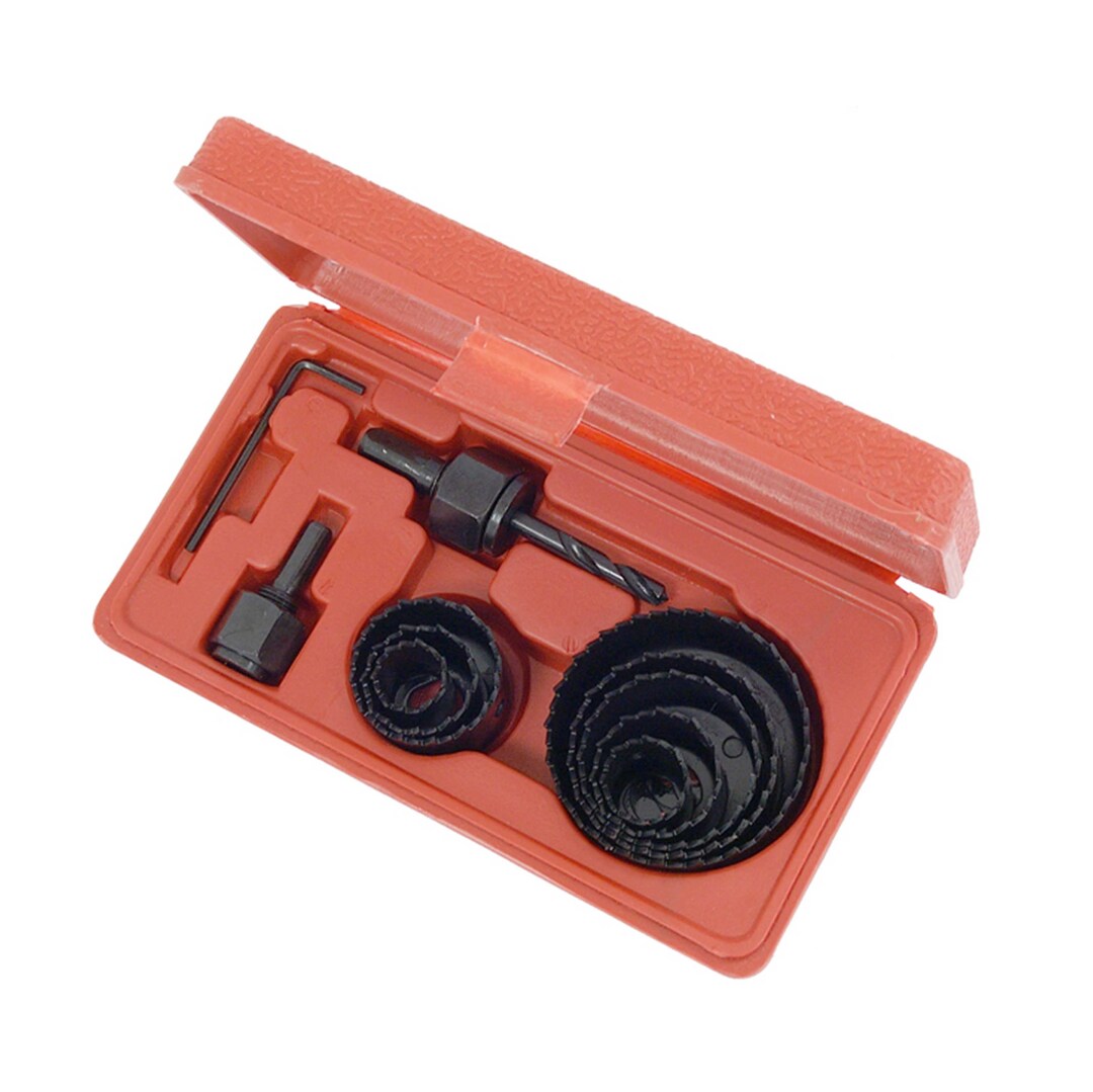 11 Piece Hole Saw Cutter Drill Bit Set for Wood Alloys & Sheet Metal in ...