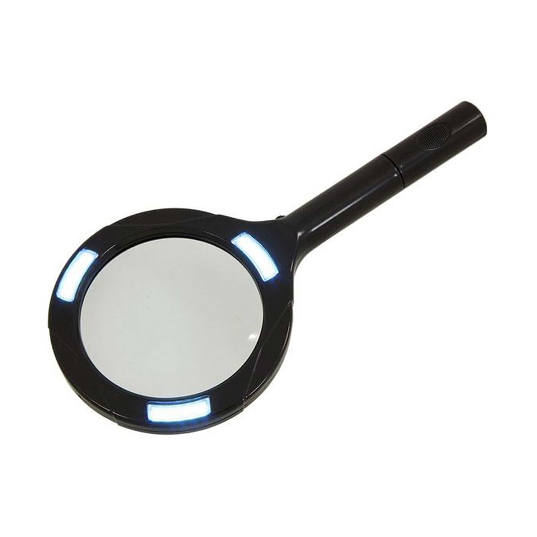 60 Lumens COB Led Magnifying Glass FREE 2AA Batteries 3X Magnification ...