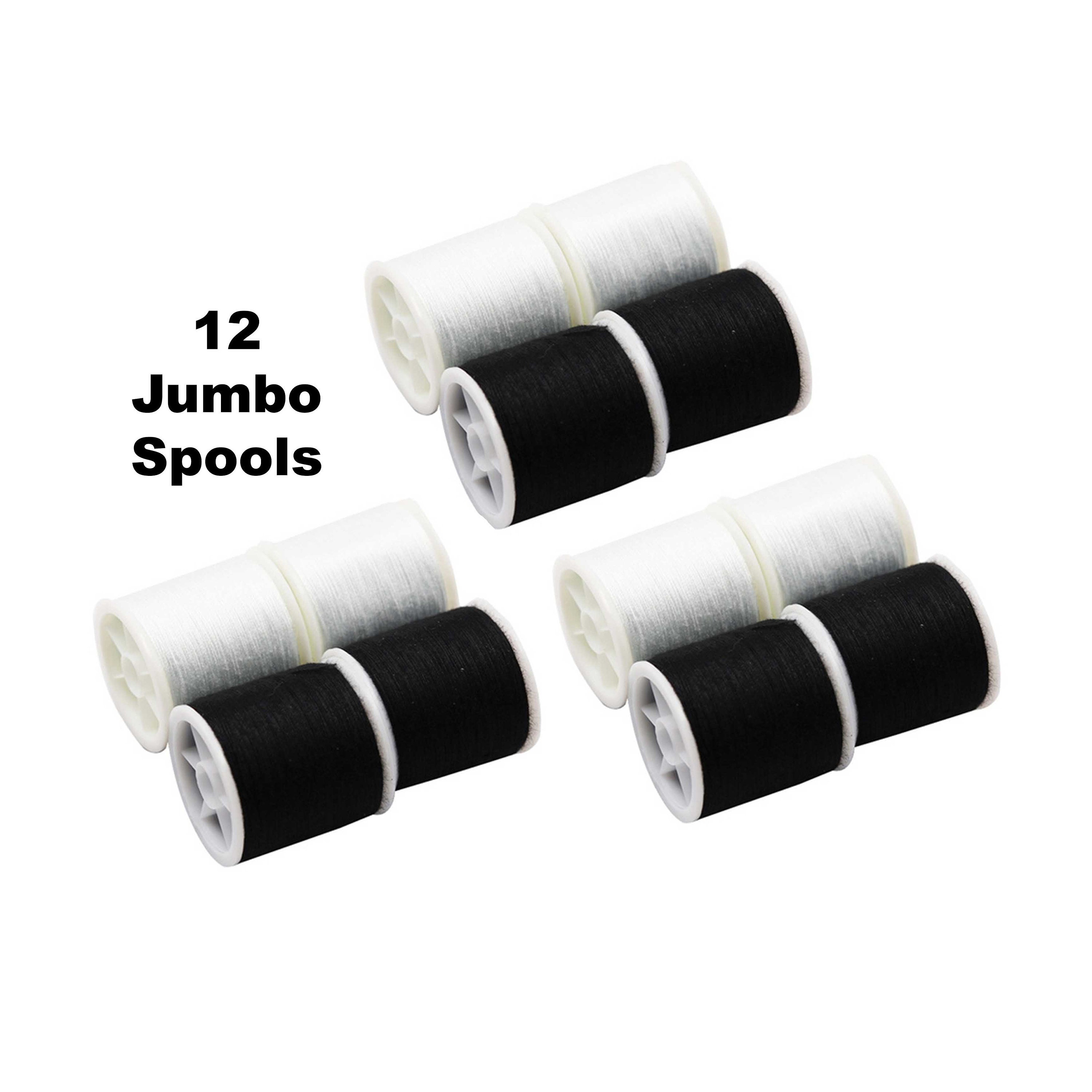 Thread Crochet Sewing & Fiber Red Extra Thread Spools White Polyester ...