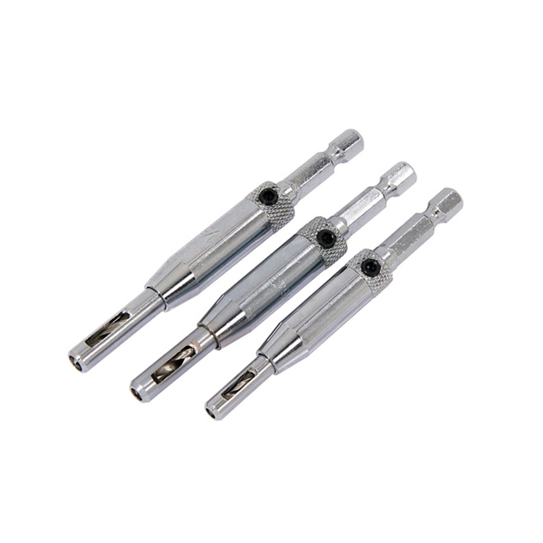 3 Piece Set Self Centering Hinge Wood Drill Bits Set for Carpenters ...