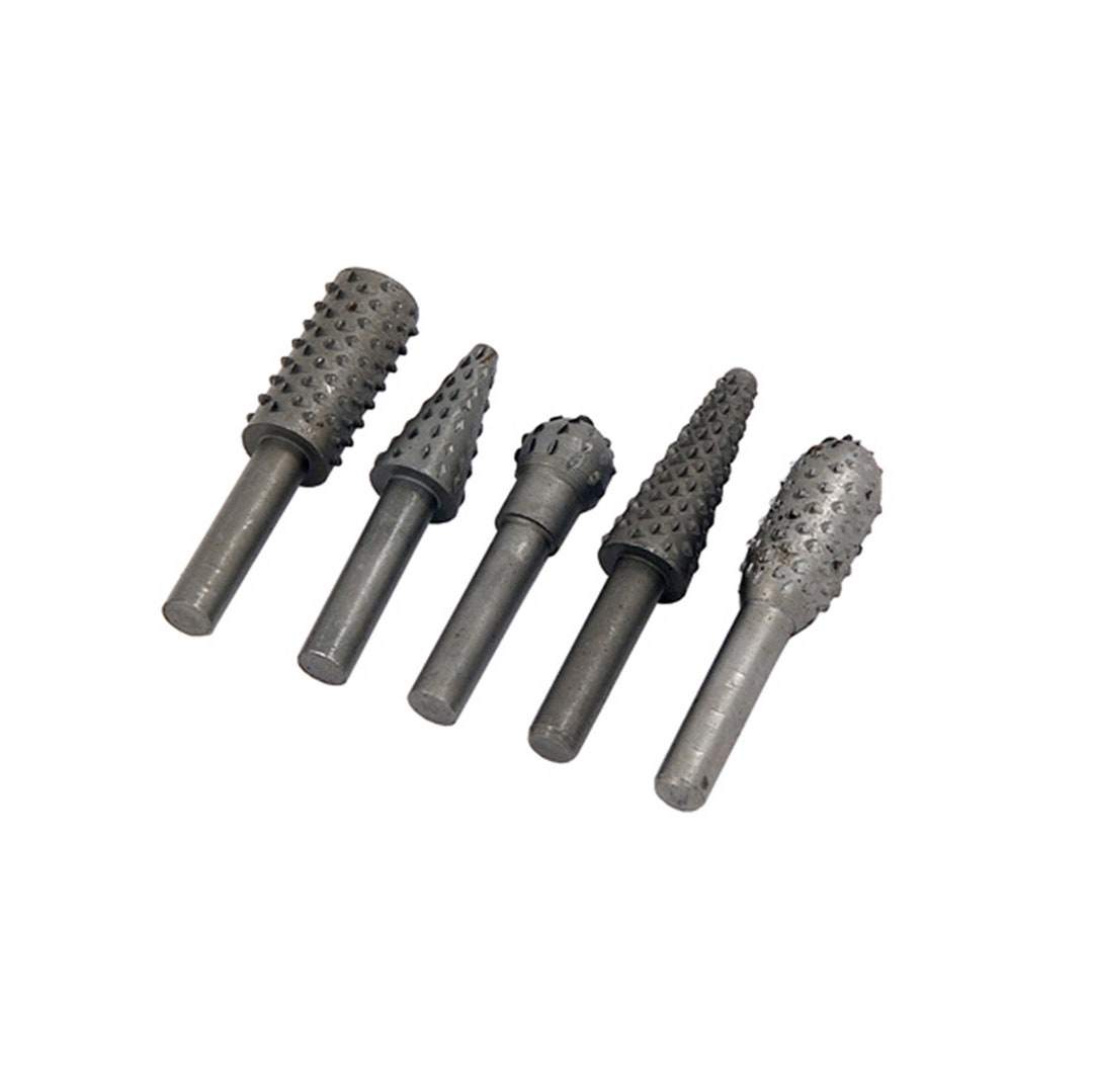 5 Piece Rotary Rasp Burr Set for Grinding Polishing Shaping Burnishing ...