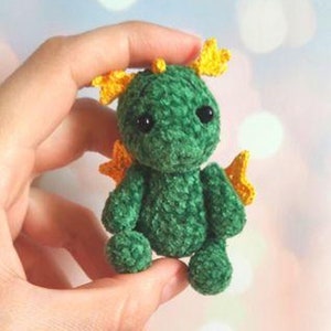Mini Dragon Crochet Pattern/ Tiny Dragon Amigurumi Tutorial/ Fantasy ...