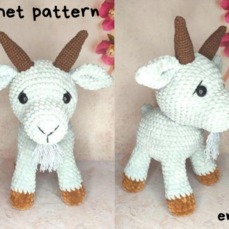 Crochet Goat - Etsy