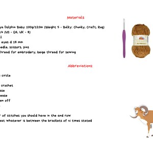 Amigurumi Ram Pattern Crochet Pattern Ram Large Plushie - Etsy