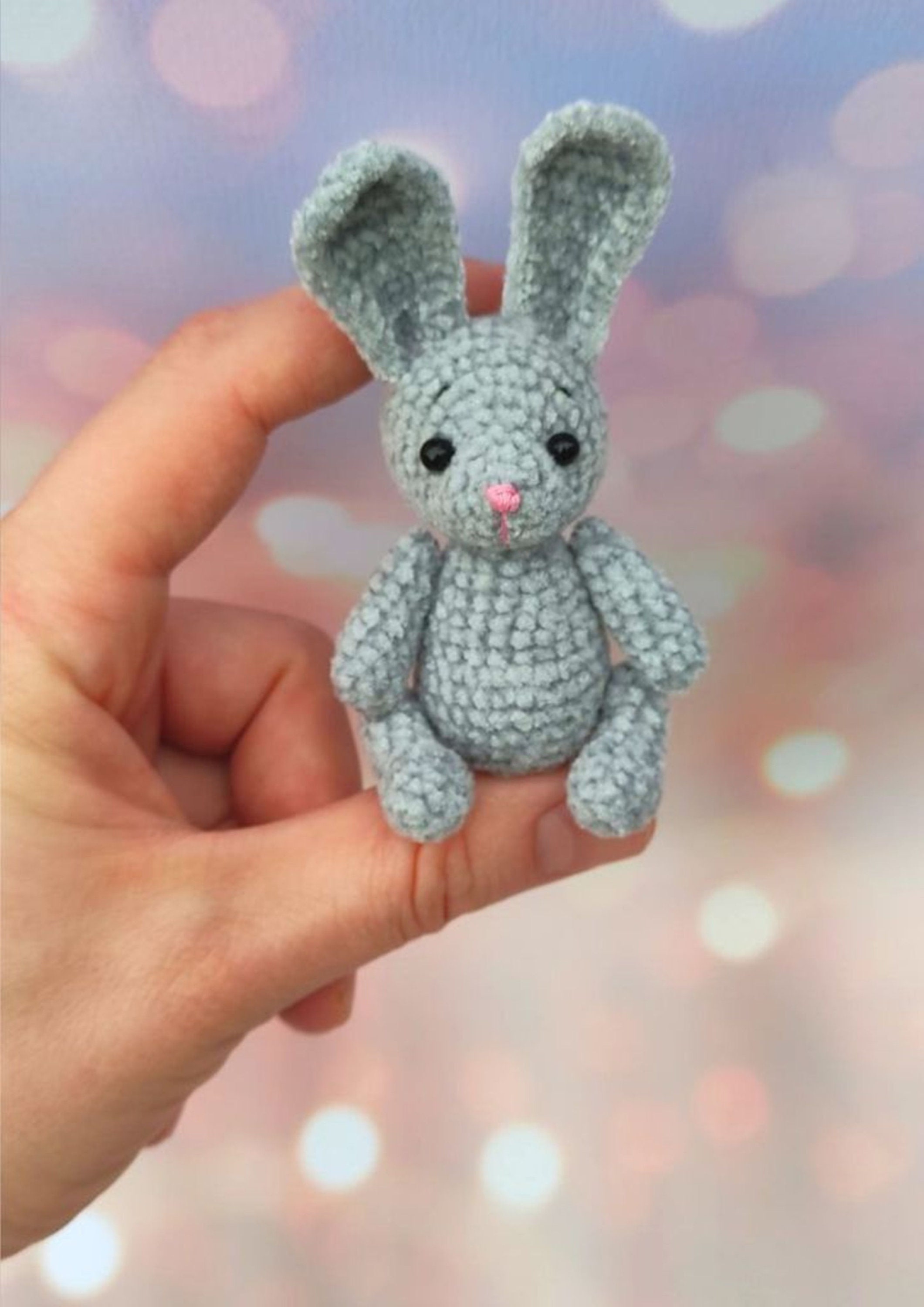 Crochet Bunny Pattern Miniature Bunny Amigurumi Pattern - Etsy