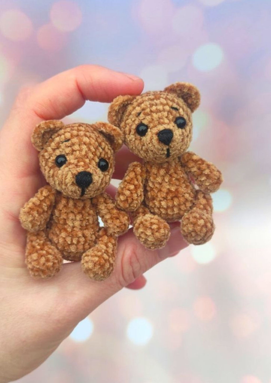 Mini Teddy Bear Crochet Pattern Amigurumi Mini Bear Pdf | Etsy