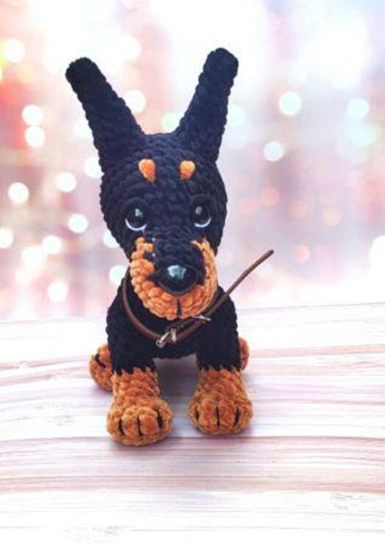 Doberman Crochet Pattern, Amigurumi Puppy Pattern, Crochet Dog Pattern ...
