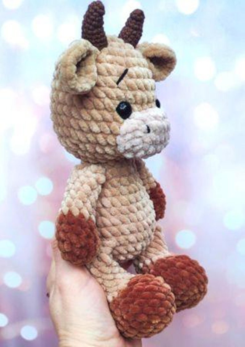 Amigurumi Bull Pattern Crochet Bull Pattern Pdf Farm Animals - Etsy