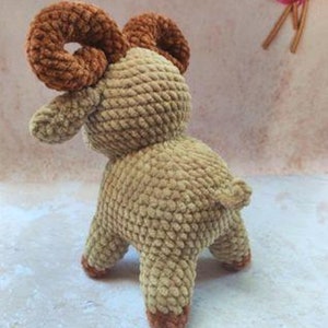 Amigurumi Ram Pattern, Crochet Pattern Ram, Large Plushie Amigurumi ...