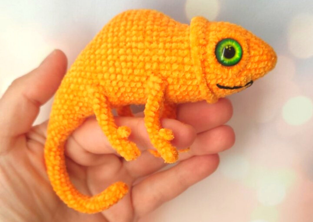 Crochet Pattern Chameleon, Amigurumi Chameleon Pattern Pdf, Crochet ...
