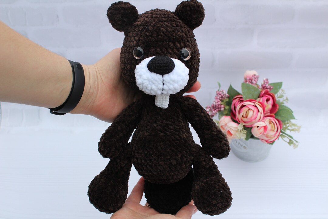 Beaver Crochet Pattern/ Amigurumi Tutorial Stuffed Beaver/ Forest ...