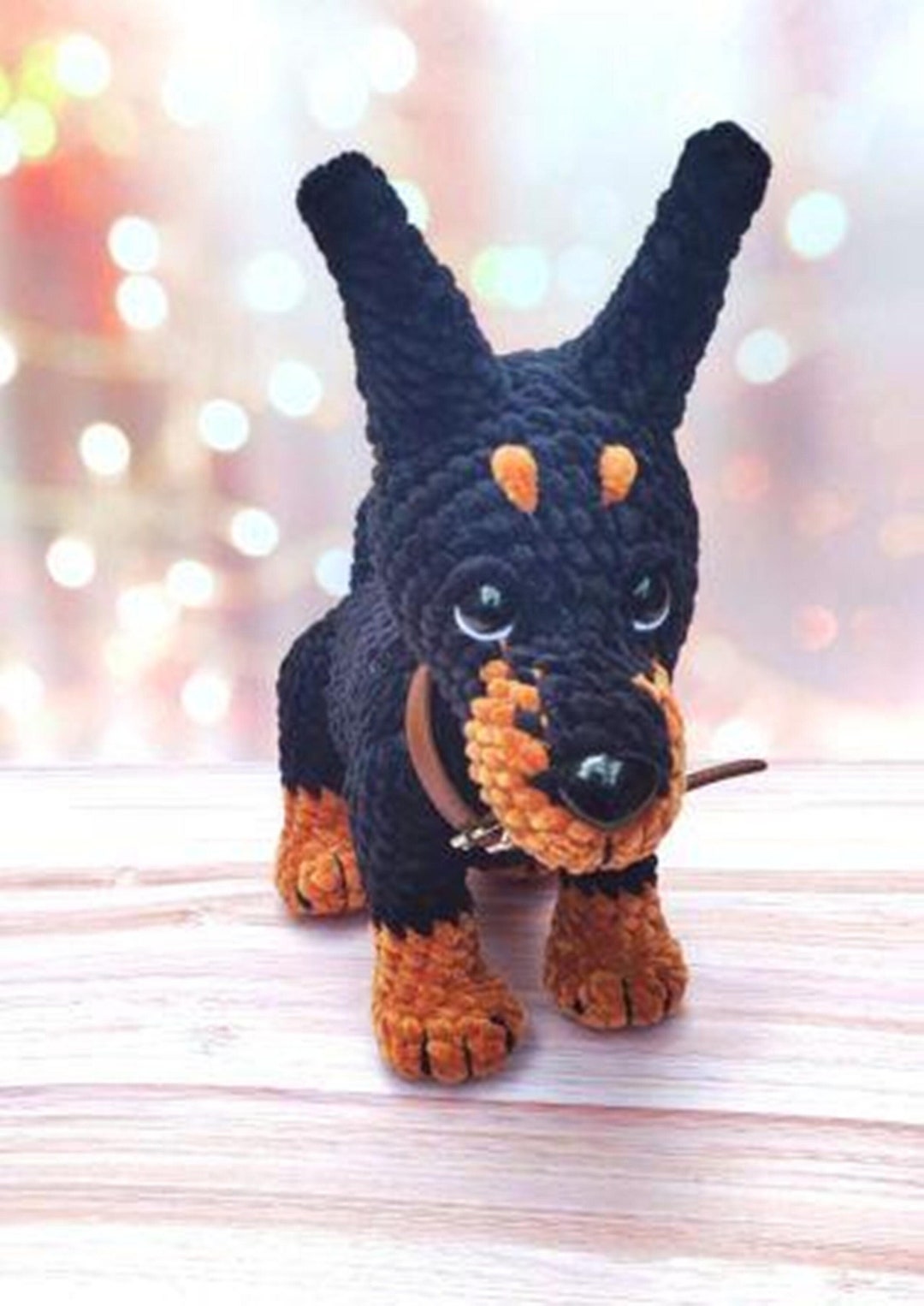 Doberman Crochet Pattern, Amigurumi Puppy Pattern, Crochet Dog Pattern ...