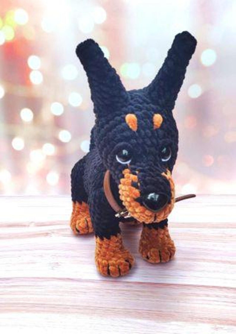 Doberman Crochet Pattern Amigurumi Puppy Pattern Crochet Dog - Etsy