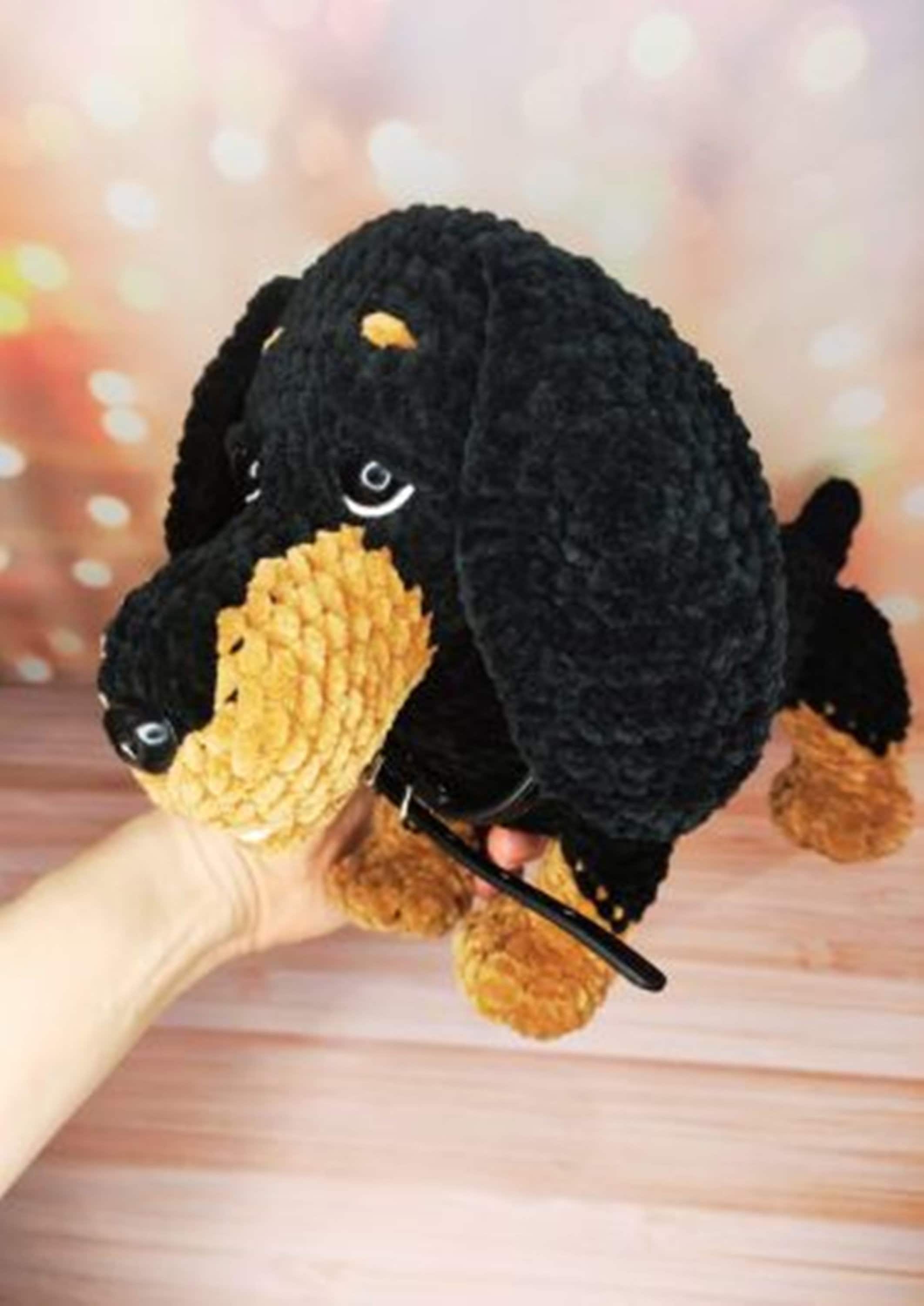 Modèle de chien teckel au crochet, modèle chiot amigurumi, modèle chien ...