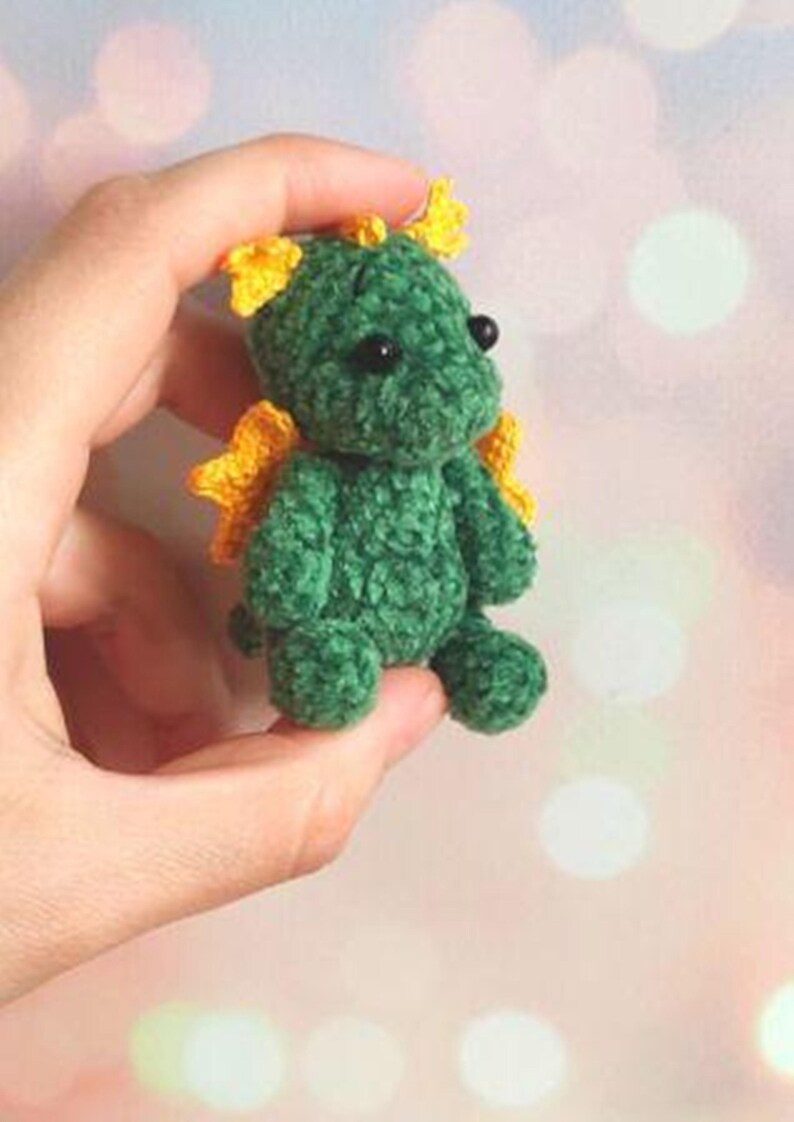 Mini Dragon Crochet Pattern Amigurumi Baby Dragon Pattern - Etsy