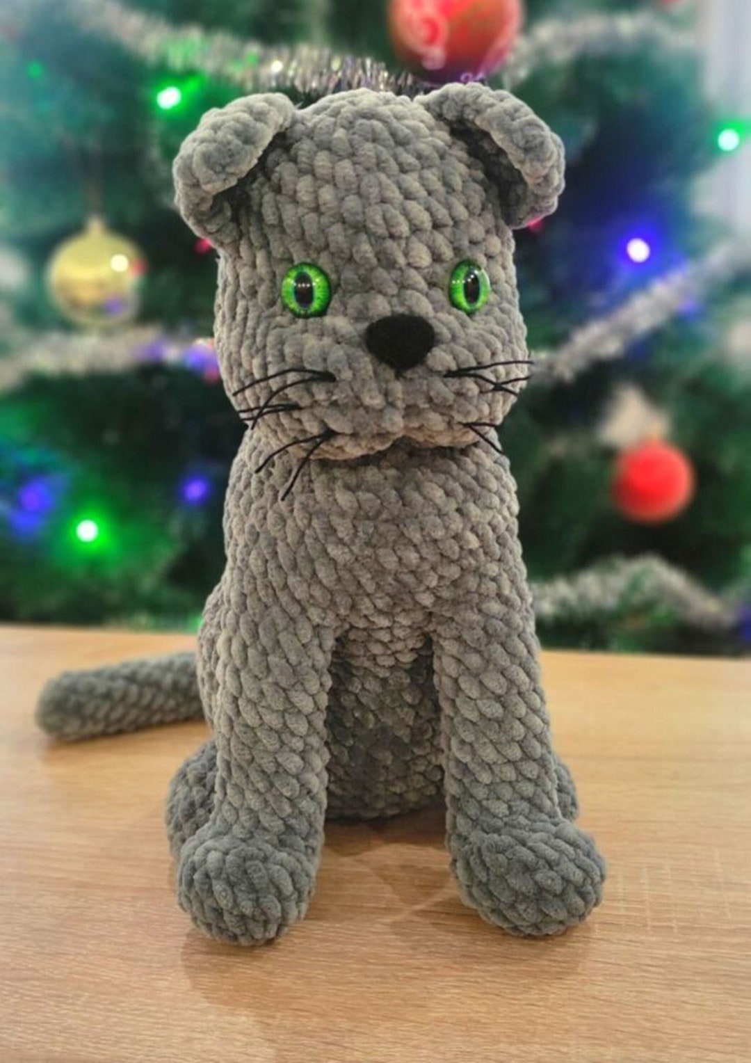 Crochet Pattern Big Cat, Amigurumi Kitty Plush Pattern, English Pattern ...