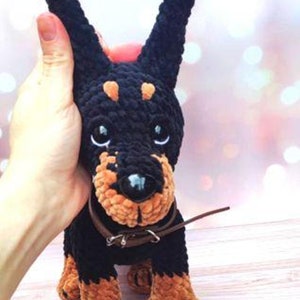 Crochet Dog Pattern, Crochet Doberman Pattern, Amigurumi Puppy Pattern ...